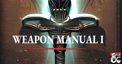 Weapon Manual I Rpg Item Rpggeek