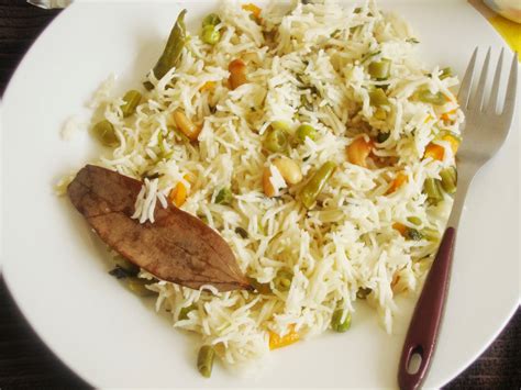 Poornimas Cook Book Vegetable Pulao Pulav Simple Vegetable Pulao