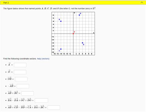 [solved] Part 2 The Figure Below Shows Five Named Points A B C D