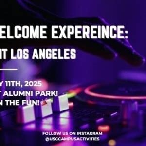 Trojan Welcome Experience Late Night LA Event Calendar