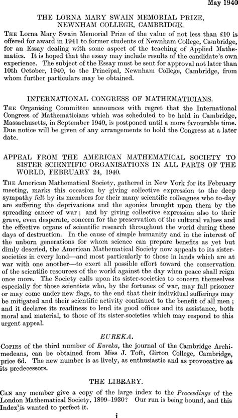 Inset The Mathematical Gazette Cambridge Core