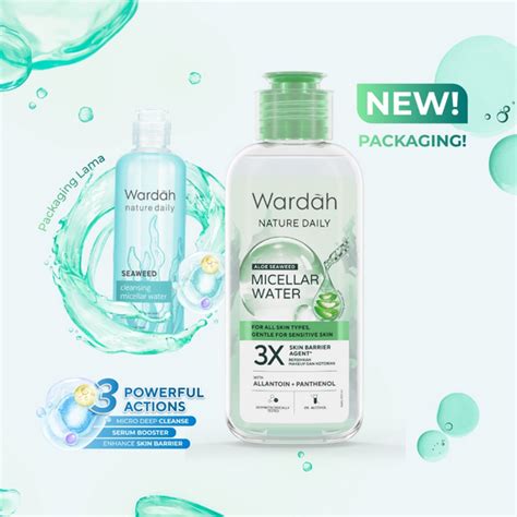 Jual Wardah Nature Daily Seaweed Cleansing Micellar Water 100 ML