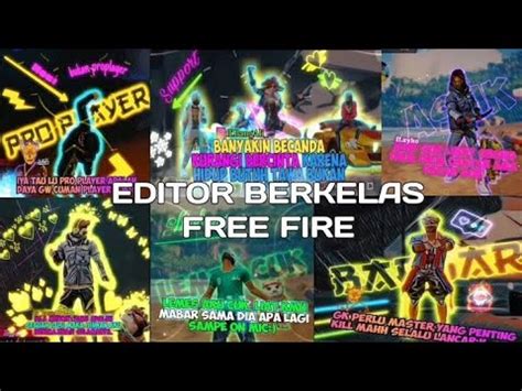 Kumpulan editor berkelas ff slowmo (tik tok ff jedag jedug) part 1 - YouTube