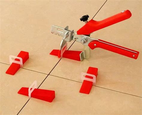 Pastic Stainless Steel Red Tiles Leveling Plier Tiles Installation