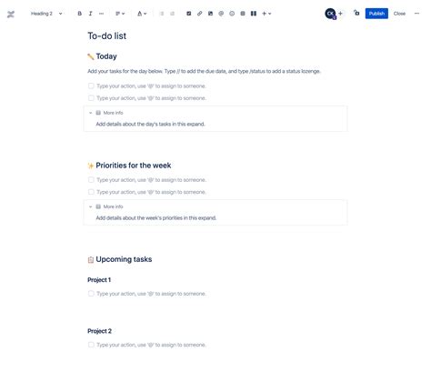해야 할 일 목록 템플릿 Atlassian