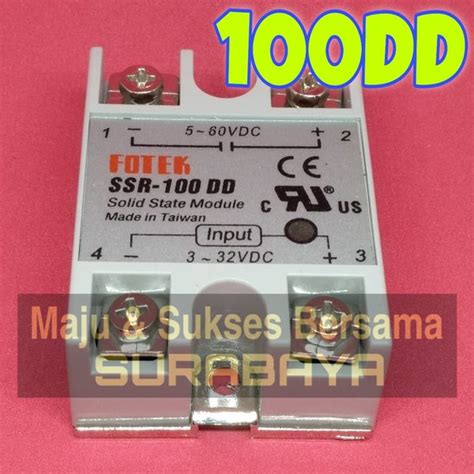 Jual SSR 100DD 3 32VDC To 5 60VDC 100A Solid State Relay Module FOTEK