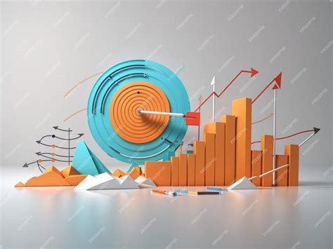 Premium Photo Dynamic Growth 3d Growing Bar Chart And Line Chart With Bullish Arrow
