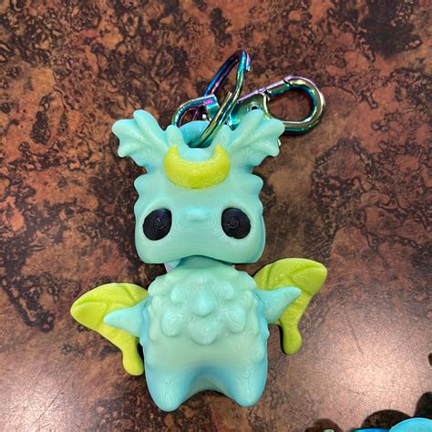 3d Printed Cute Lunar Moth Pixie Keychain The Feral Market