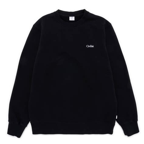 Civilist Crewneck Mini Logo Black Zeropolis