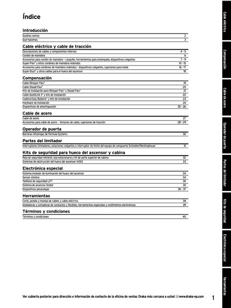 Draka Catalogo Pdf Cable Coaxial Ascensor