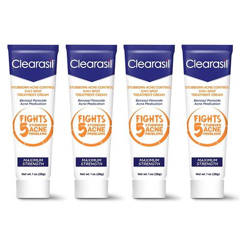 Clearasil Stubborn Acne Control 5in1 Spot Treatment Cream Maximum