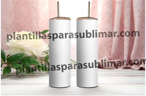 2 Vasos Mockup Tumbler Maqueta Plantillas Para Sublimar