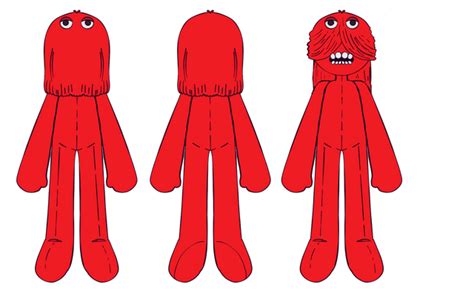 So I Redesigned My Red Guy Plushie Design And It Looks Like This Im Making Yellow Guy