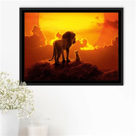 The Lion King Dad And Son Dad T Framed Canvas Prints Wall Art Flo