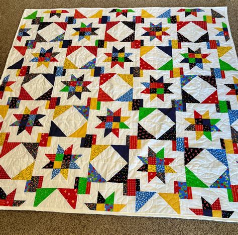 Multi Colored Patchwork Quilt Etsy