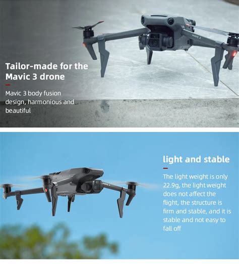 Dji Mavic 33 클래식 드론 높이 확장기 다리 지지대 Dji Mavic 3 드론 액세서리용 긴 발용 퀵 릴리스 랜딩