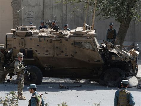 Uk Military Convoy Attacked By Taliban In Kabul The Independent The