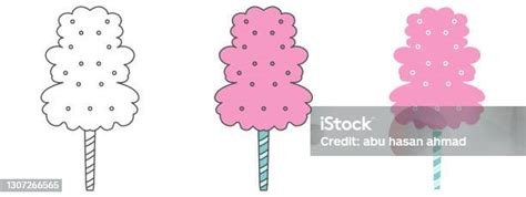 면 캔디 핑크 디자인 벡터 일러스트 음식 손 그린 만화 흑백 윤곽선 0명에 대한 스톡 벡터 아트 및 기타 이미지 0명 과일 귀여운 Istock