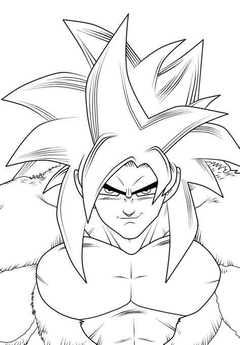 Goku Ssj4 Coloring Pages At Free Printable Colorings Pages To Print And Color