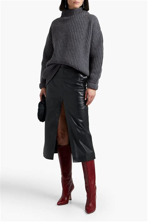 Frame Ribbed Merino Wool Turtleneck Sweater The Outnet