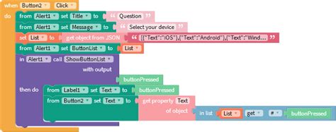 how many buttons can be created with alert button list questions