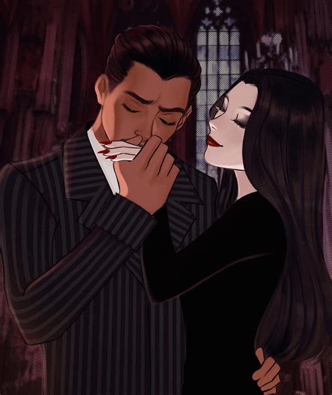 Morticia And Gomez By Gittanart Rimaginarylovers