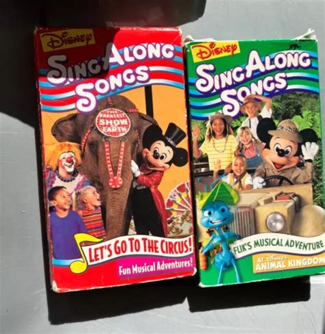 Sing Along Songs Mickeys Fun Songs Lets Go To The Circus Vhs 1994
