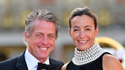 Wonka Star Hugh Grants Sweetest Moments With His Wife Anna Eberstein Hello