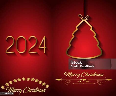 2024 시즌 초대장 축제 포스터 인사말 카드에 대한 메리 크리스마스 배경 12월에 대한 스톡 벡터 아트 및 기타 이미지 12월 12월 31일 1월 Istock