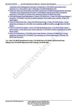 Excellent Hot CIS HAM Questions Latest Updated Practice CIS HAM Mock And Trust