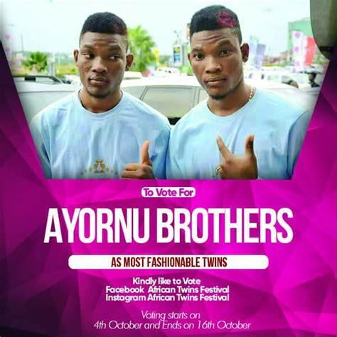African Twins Festival African Twins Awards 2018 To Vote