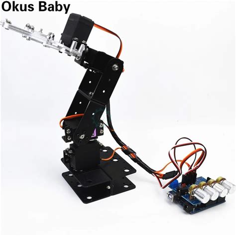 6dof lengan robot arduino set tombol potentiometer kontrol 40 off