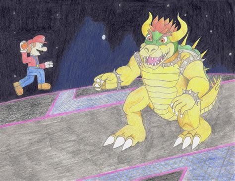 Super Smash Bros Melee Mario Vs Giga Bowser By Mellowsunpanther On