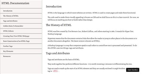 fcc technical documentation page codesandbox