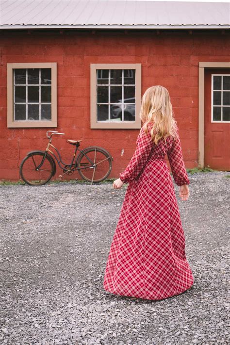 Red Plaid Dress Outfit Allyn Lewis