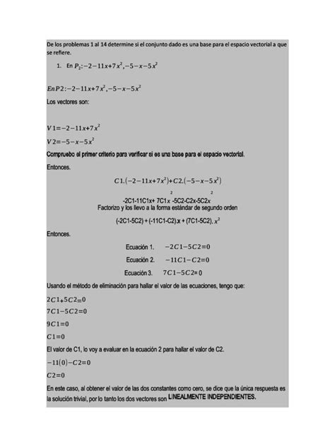 pdf de los problemas 1 al 14 determine si el conjunto dado es una base