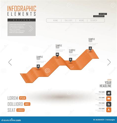 抽象3d台阶流程图infographics 向量例证 插画 包括有 标签 台阶 符号 要素 商业 36384459