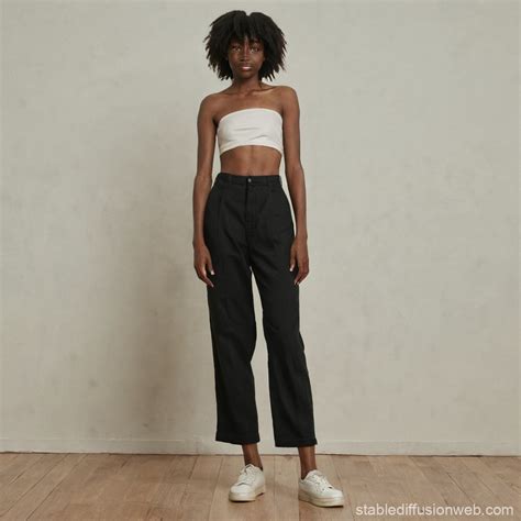 Makima In Black Pants Stable Diffusion Online