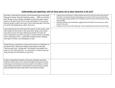 Of Mice And Men Exam Preparation And Practice Teaching Resources