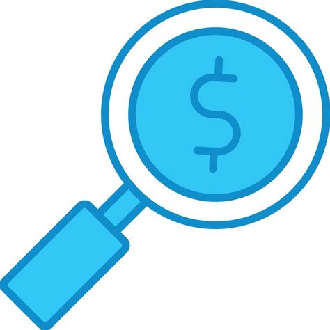 Magnifying Glass Line Filled Blue 9672523 Vector Art At Vecteezy