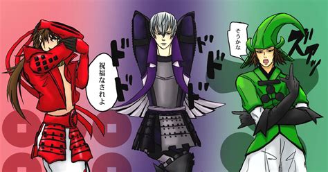 戦国basara 西軍の三人でジョジョ立ち 肉姉のイラスト Pixiv