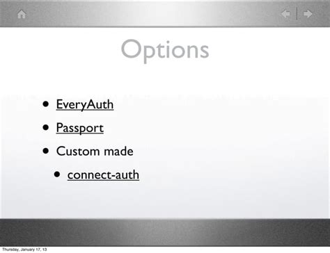 Passport Nodejs Lightening Talk Ppt