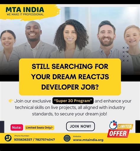 mta india on linkedin 🌟 struggling to land your dream reactjs developer job 🌟 are you tired…