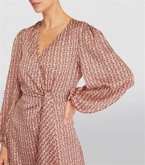Sale Maje Floral Midi Dress Harrods UK