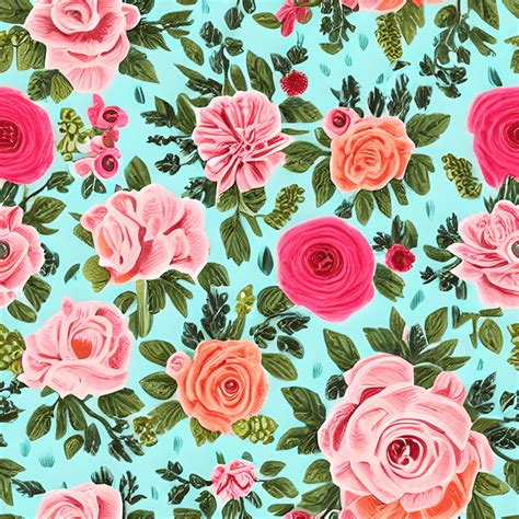 Rifle Paper Company Floral Pattern · Creative Fabrica