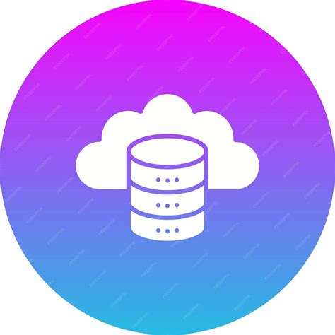 Premium Vector Cloud Database Icon