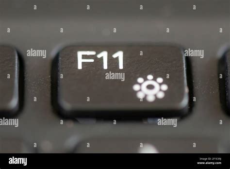 F And Decrease Brightness Key On A Laptop Keyboard Stock Photo Alamy