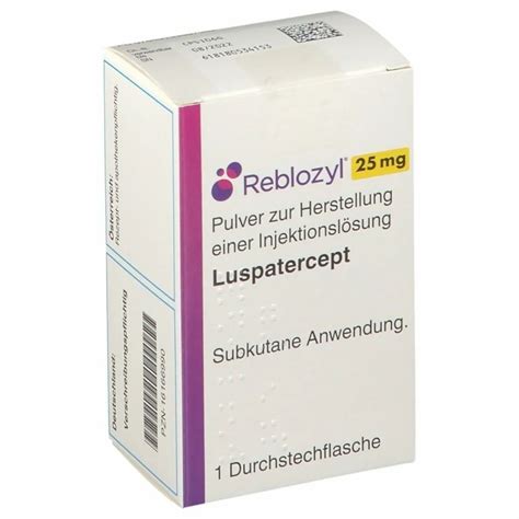 Reblozyl Luspatercept 25mg Injection Strength 3750 Iu 5 Ml At