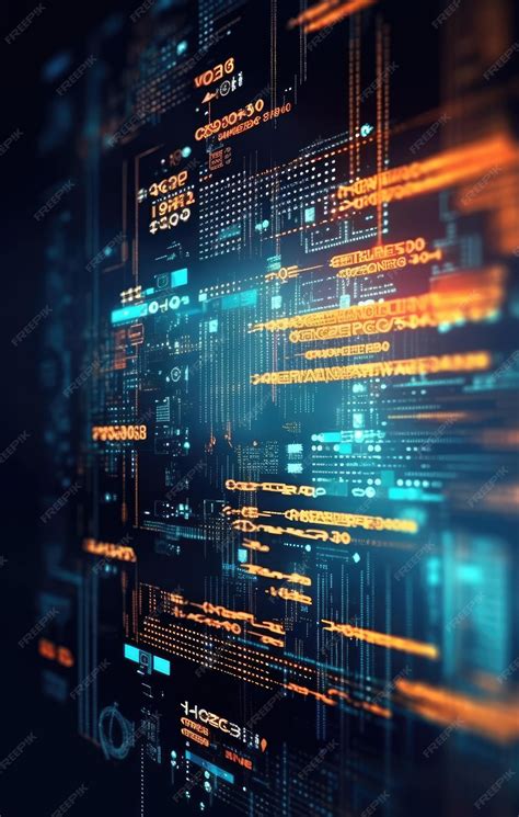 Premium Photo Coding Symbols And Computers On A Vibrant Background A Dynamic Representation Of