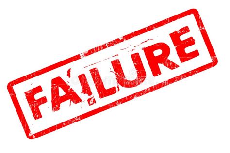 Failure Rubber Stamp On White Background Stock Illustration